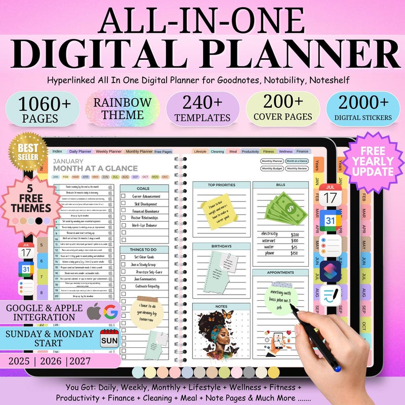 Goodnotes Hyperlink Journal - Etsy