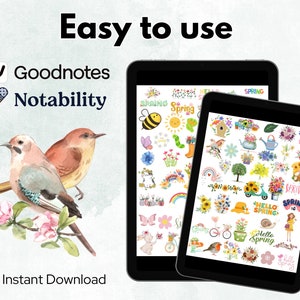 730 + Seasonal Digital Stickers, Summer Stickers, Autumn Stickers ...