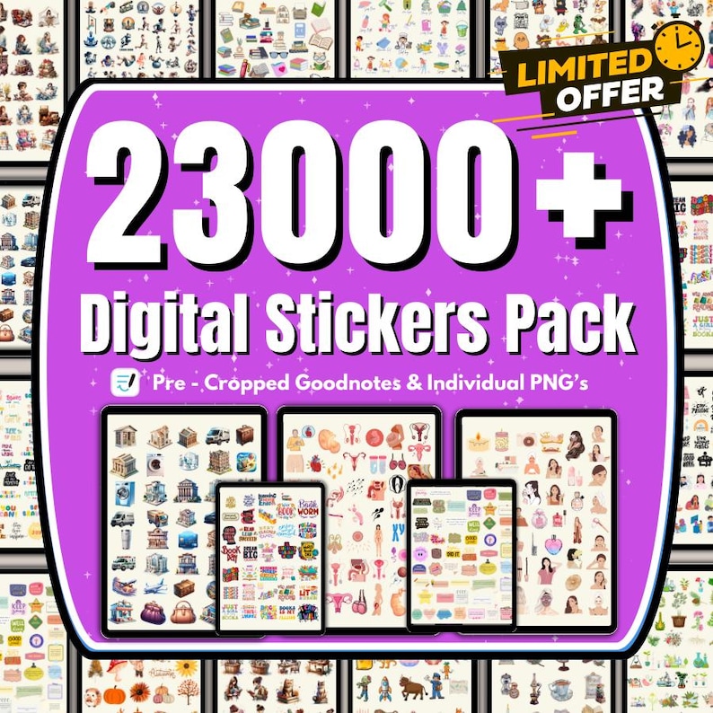 23,000 + Goodnotes Digital Stickers, Daily Life Digital Stickers ...