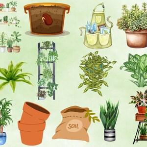 450 + Botany Digital Stickers Pack, Boho Botanical Digital Stickers for ...