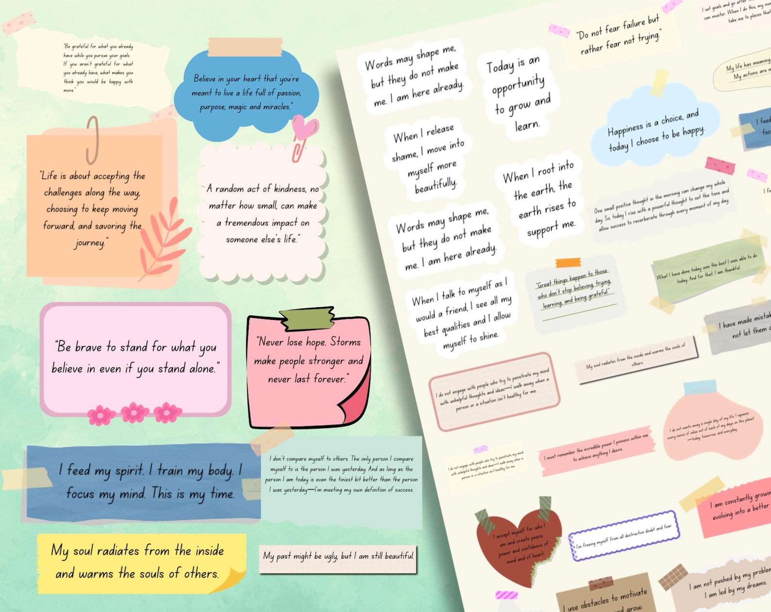 160+ Motivational Digital Stickers Pack, Inspirational Digital Stickers ...