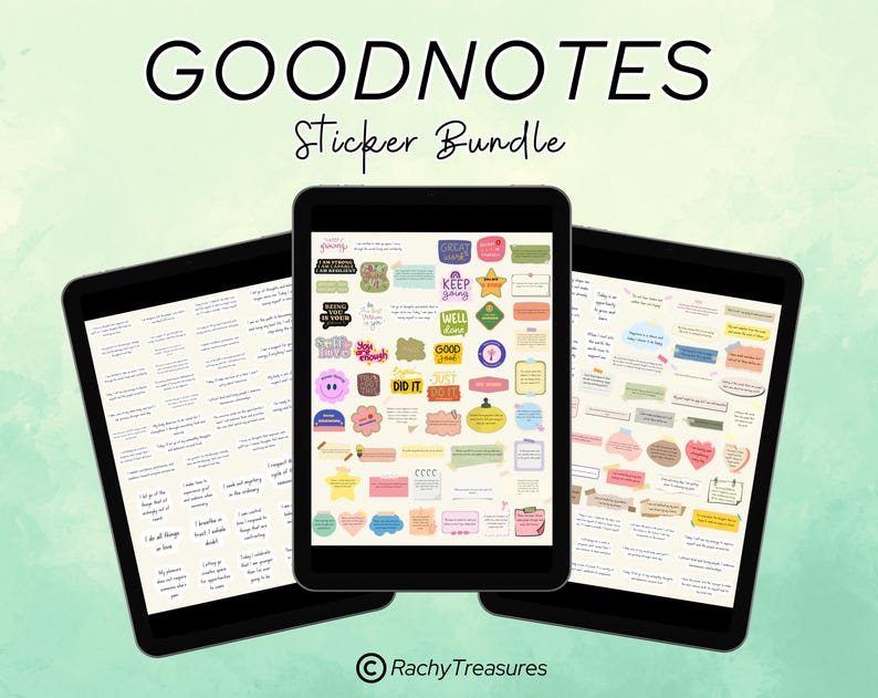 160+ Motivational Digital Stickers Pack, Inspirational Digital Stickers ...