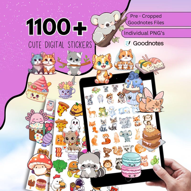 Cute Cat Stickers - Etsy UK