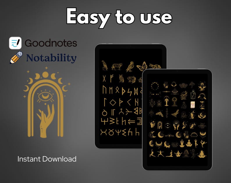 275 + Witchy Digital Stickers Pack, Goodnotes Stickers, Halloween ...