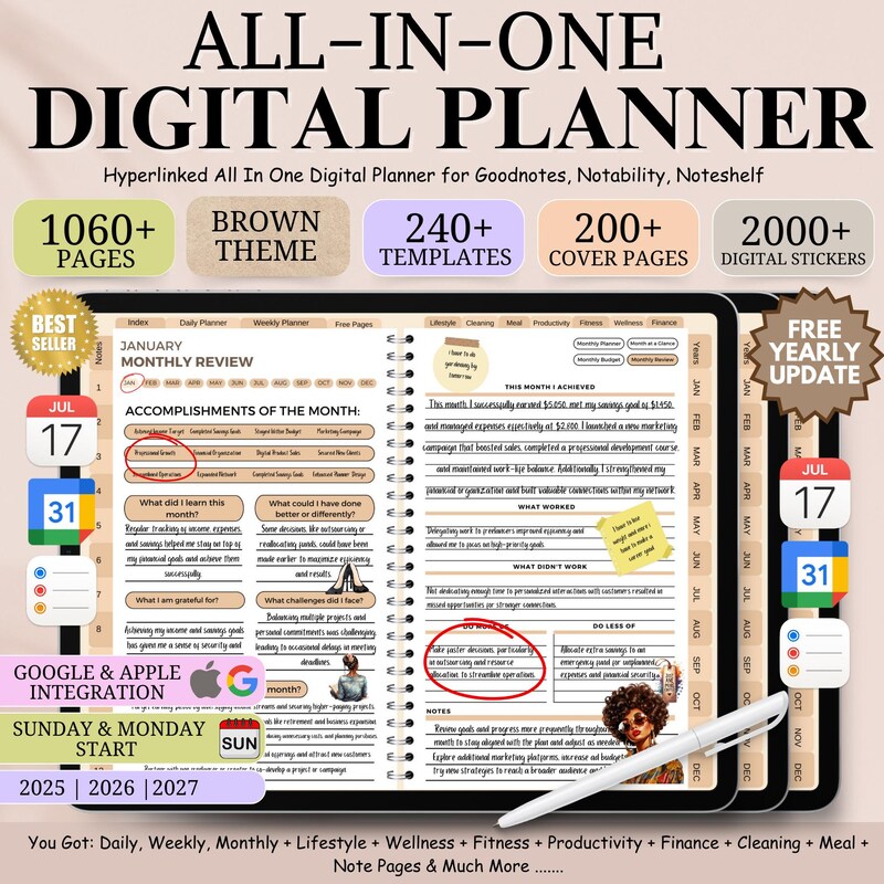2021 Digital Planner Notability - Etsy