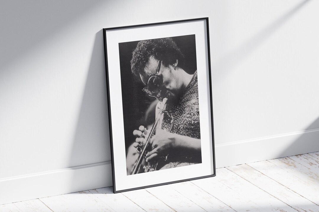 Miles Davis Shield Shades Miles Davis Poster Jazz Music Black and White ...