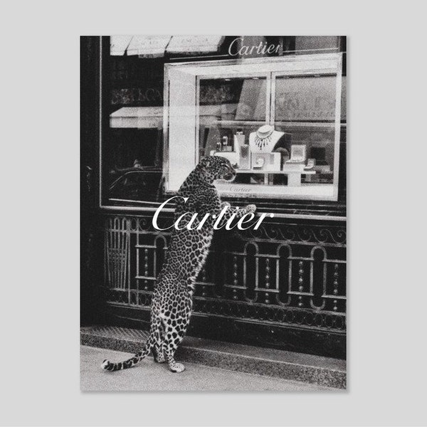 Cartier Black and White Poster - Etsy