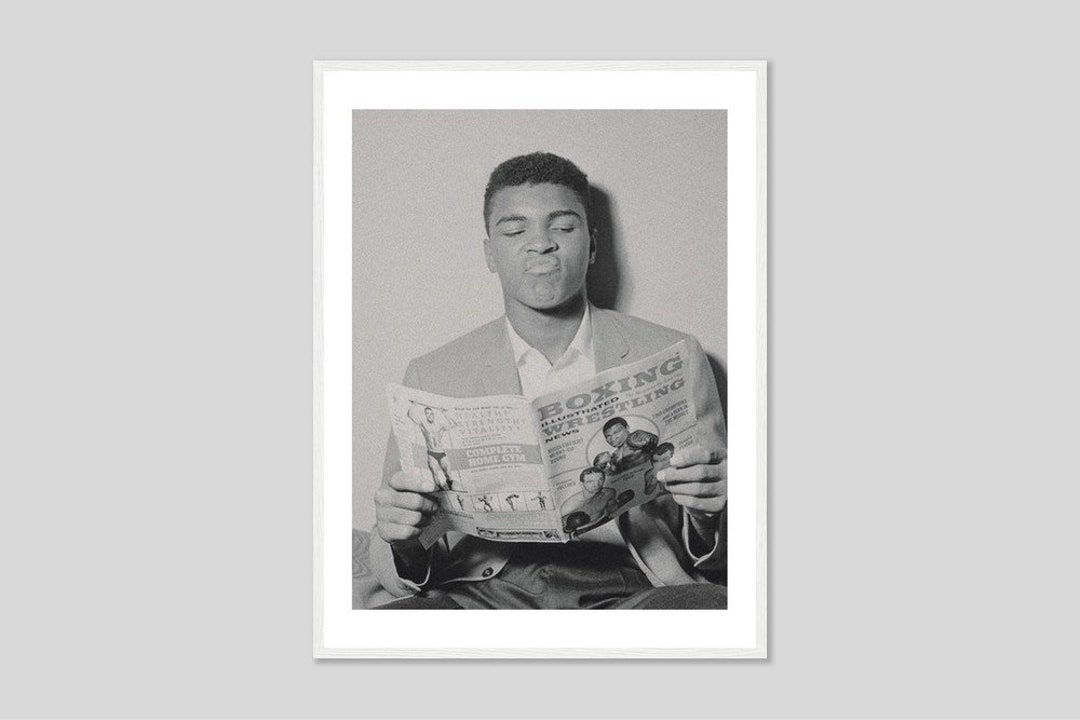 Muhammad Ali Muhammad Ali Poster Boxing Legend Black and White Sports ...