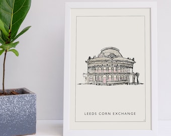 Printable Artwork | Leeds Town Hall Artwork | Digital Art Print File ...