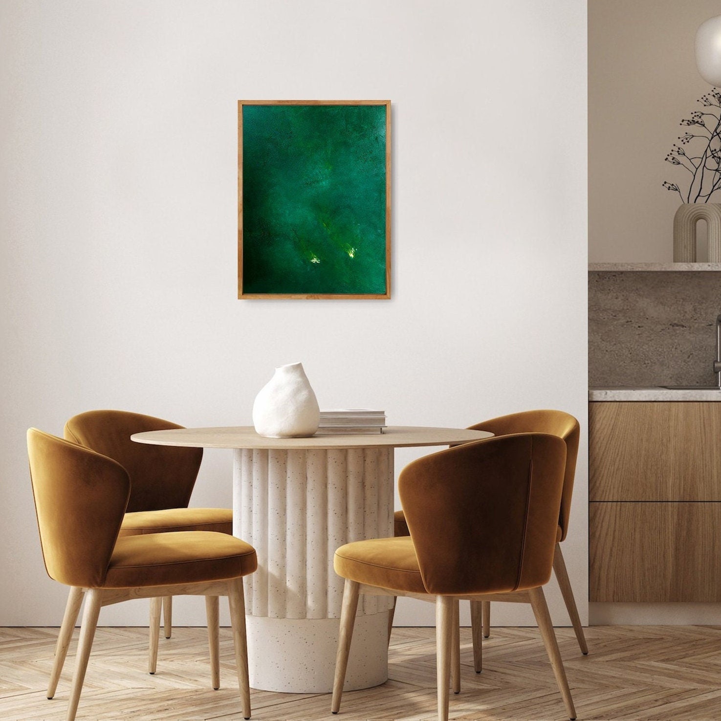 Art Print | Emerald | Abstract Oil Painting | Original Artwork | Giclée ...