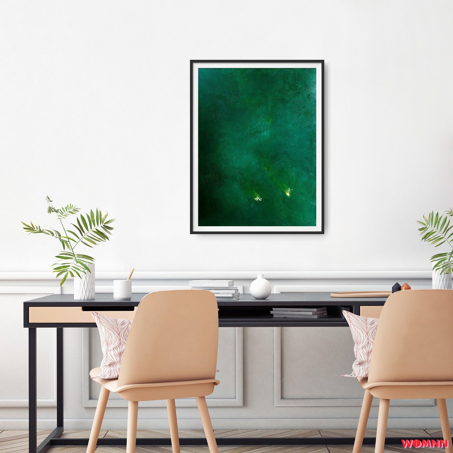 Art Print | Emerald | Abstract Oil Painting | Original Artwork | Giclée ...