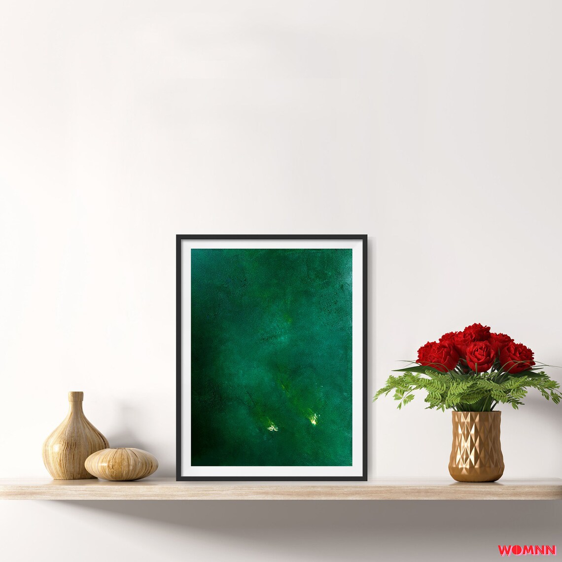 Art Print | Emerald | Abstract Oil Painting | Original Artwork | Giclée ...