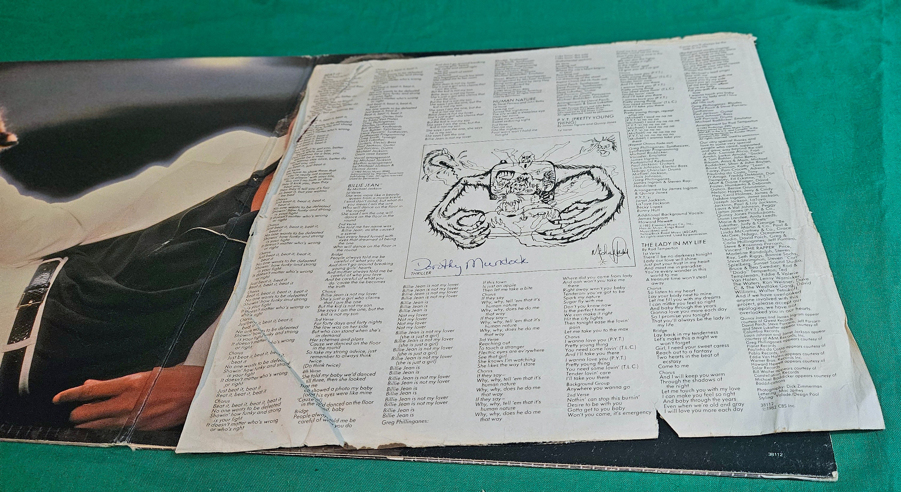 1982 Michael Jackson Album Thriller - Vintage Vinyl Album - Etsy