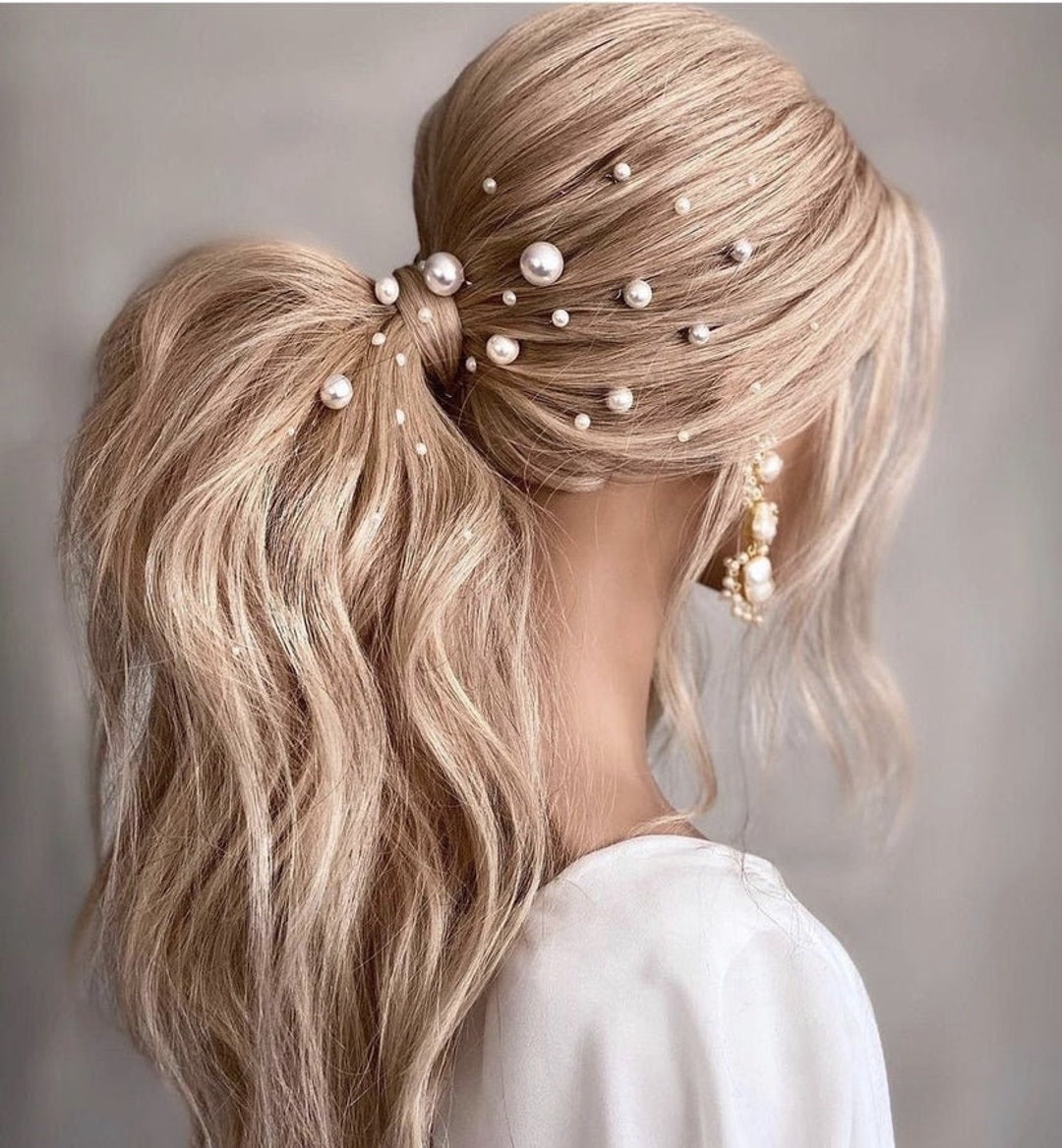 Pearl Hair Pins Bridal Pins With Pearls Gold Hairpins With Pearls ...