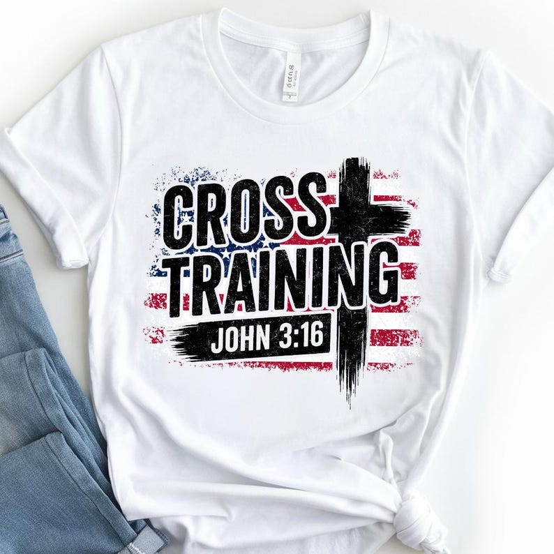 Cross Training PNG, Christian Men’s Png, Jesus Amecican Dad Png ...