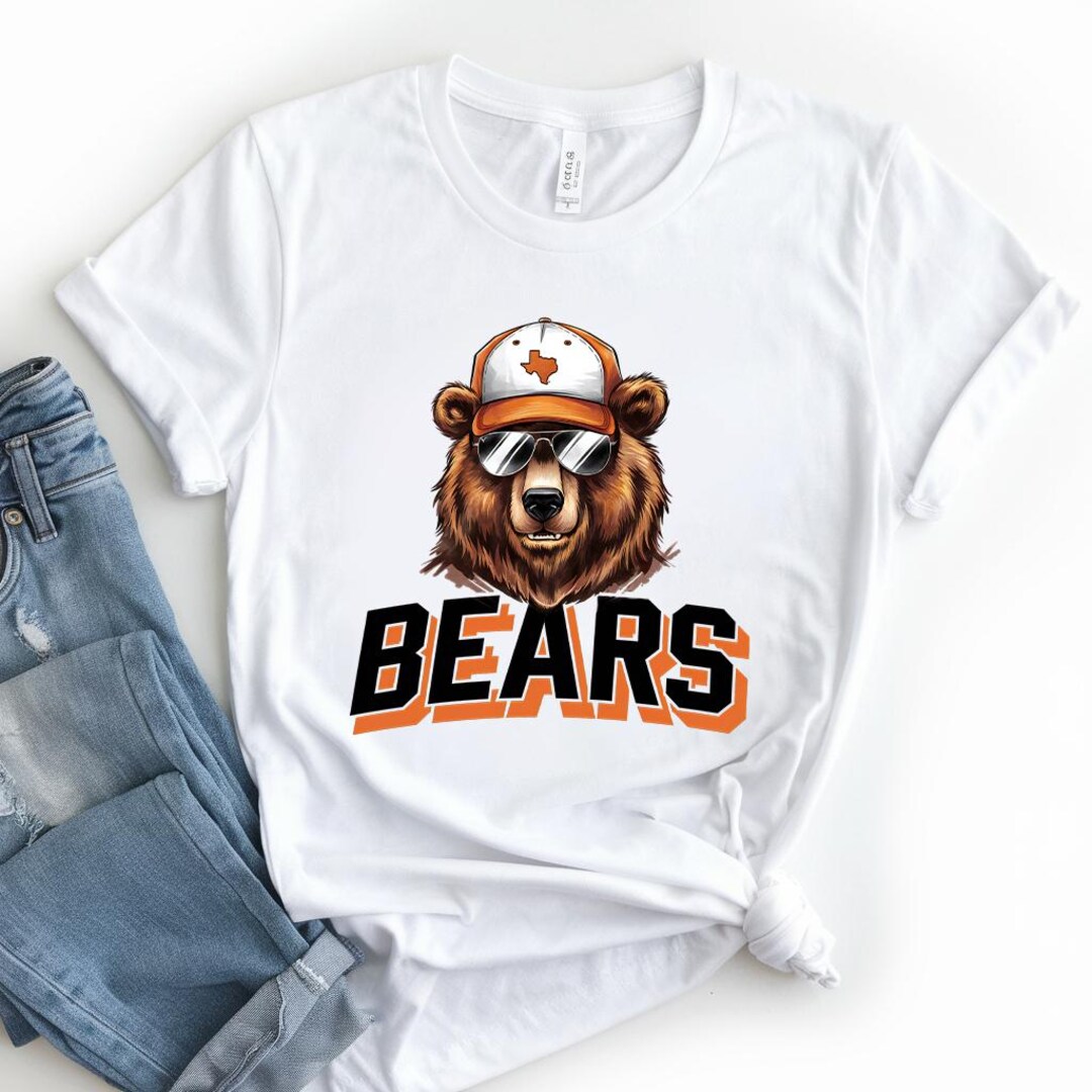 Texas Bears Png, Bears Football Texas PNG, Bears Sublimation Design ...
