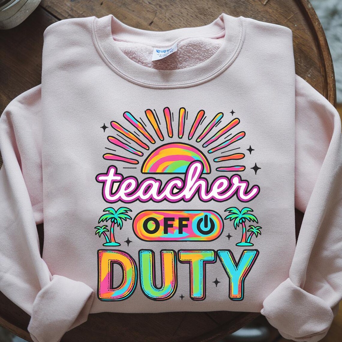 Teacher off Duty PNG, Teacher Mode off PNG, Last Day of School Png ...