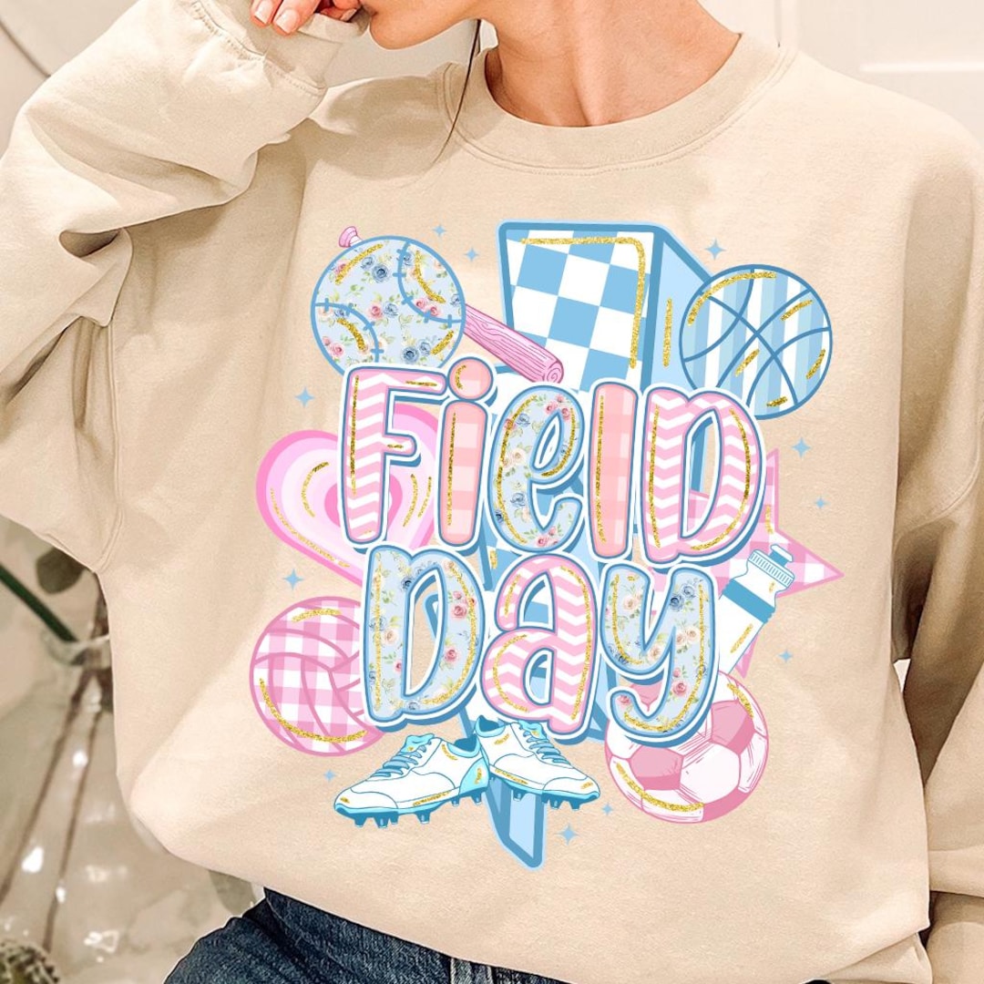 Preppy Floral Field Day PNG, Field Day Teacher Png, Sports Day Png ...