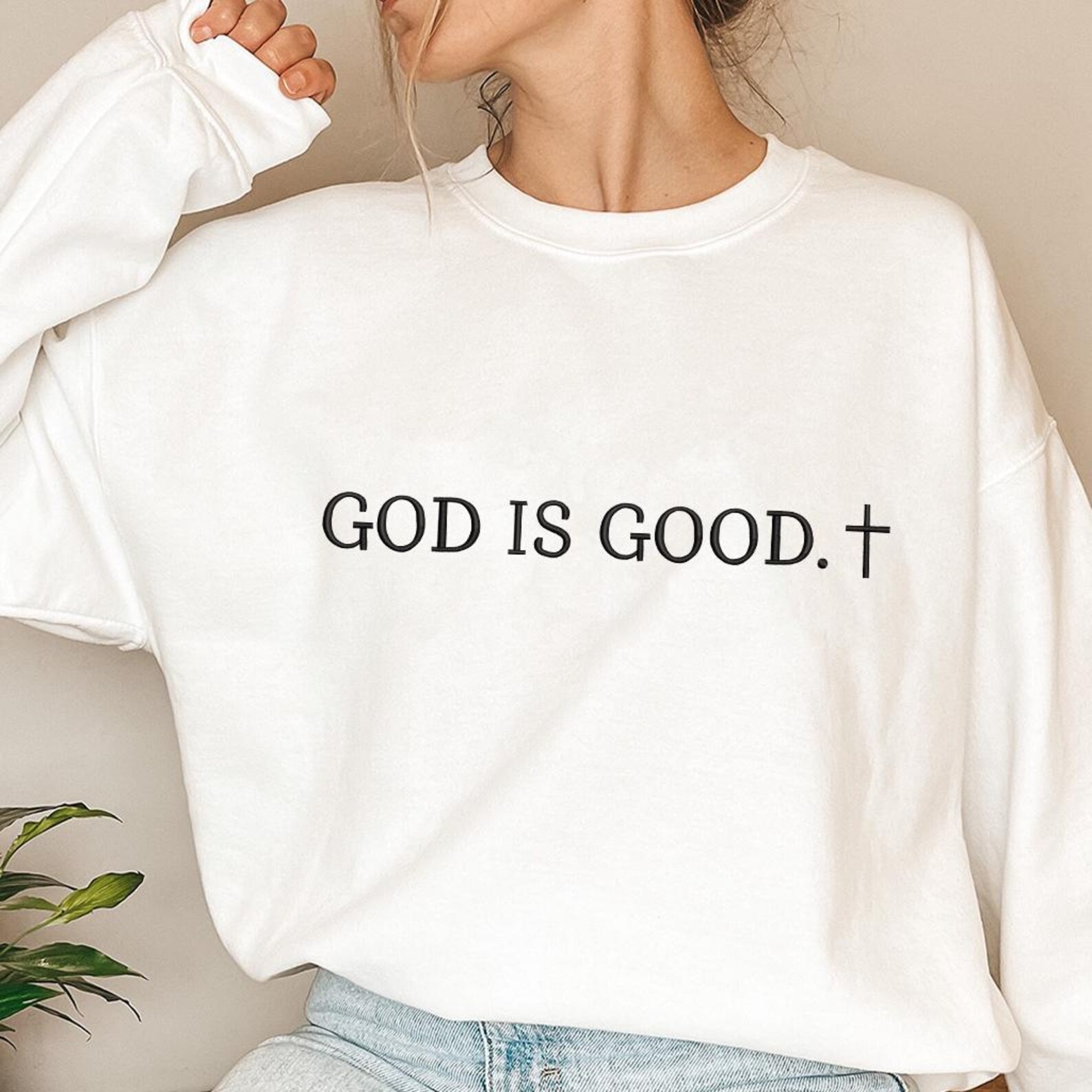 God is Good Embroidery Design, Religious Embroidery File, Christian ...