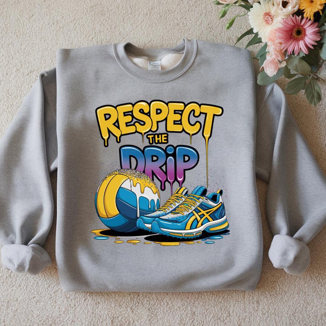 Volleyball Drip PNG, Ice Cream Drip, Respect the Drip Png, Volleyball ...
