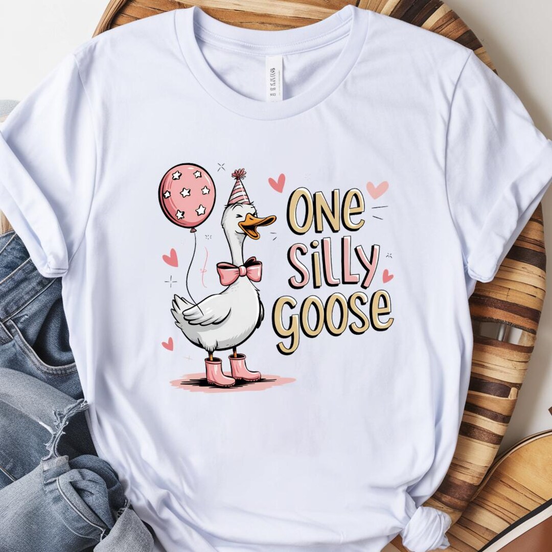 One Silly Goose Png, Birthday Goose Png, Silly Goose Birthday Bow PNG ...