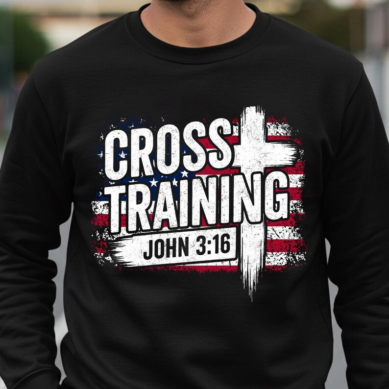 Cross Training PNG, Christian Men’s Png, Jesus Amecican Dad Png ...