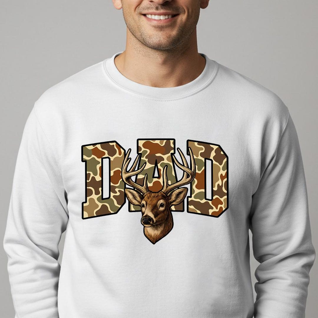 Camo Deer Dad Png, Hunter Dad Png, Dad Hunting PNG, Dad Life Png, Camo ...