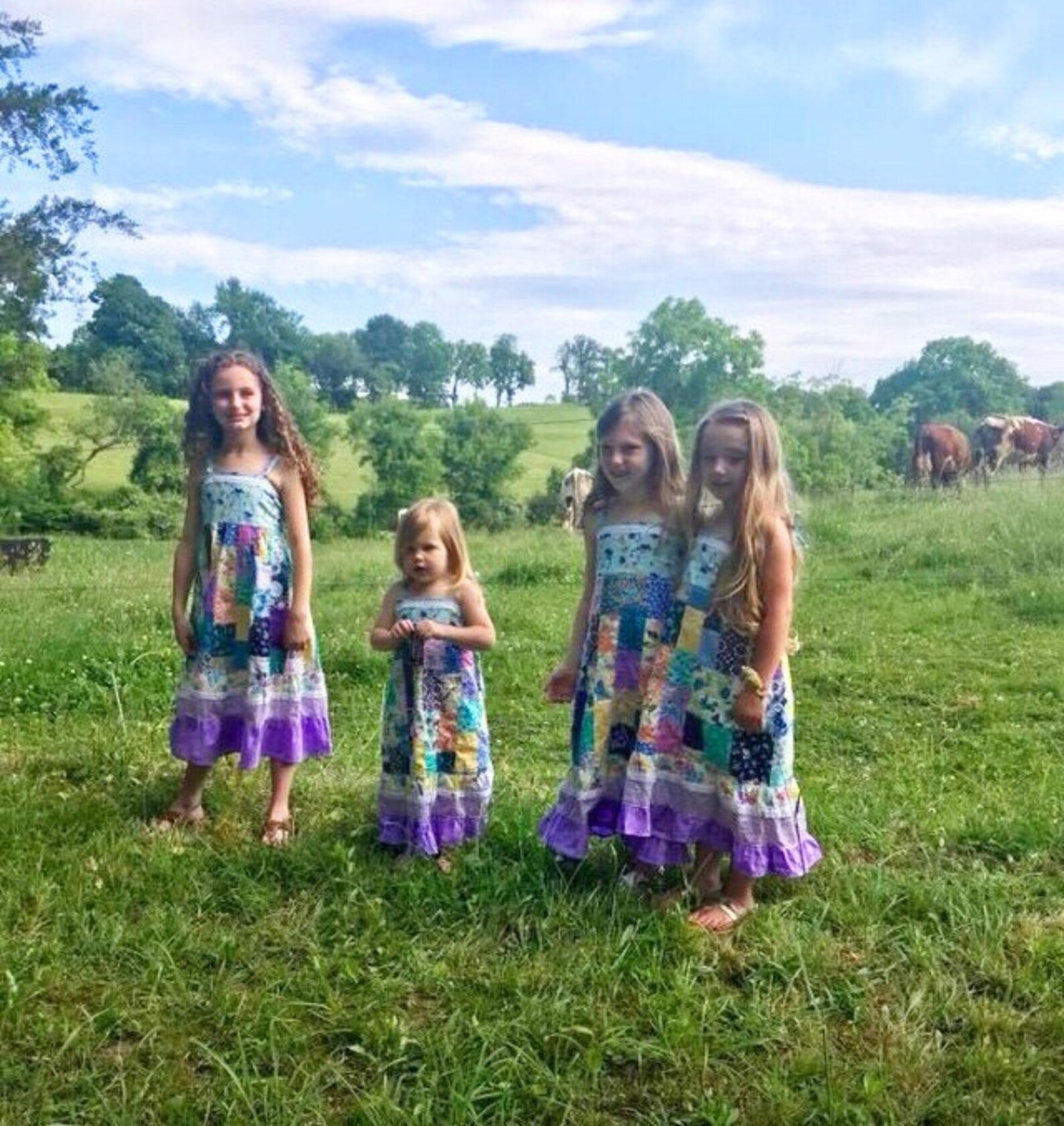 Girls Patchwork Hippie Dress - Etsy