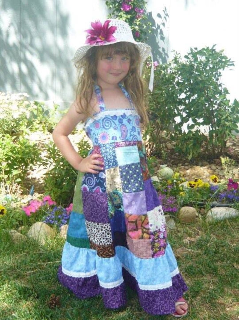 Girls Patchwork Hippie Dress - Etsy