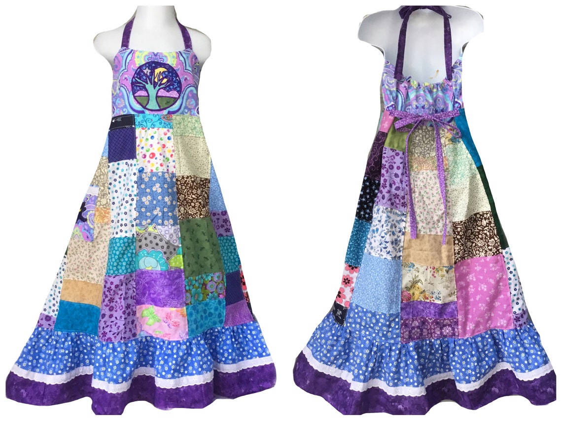 Girls Patchwork Hippie Dress - Etsy