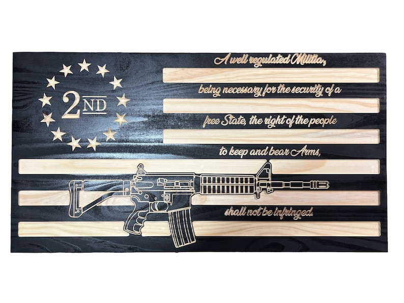 American Flag 2nd Amendment, Militia , We the People, AR - Etsy