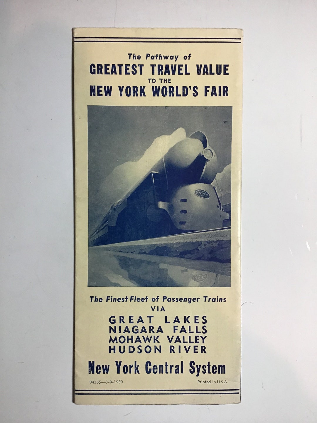 1939 NY Central RR World's Fair Brochure and Map - Etsy