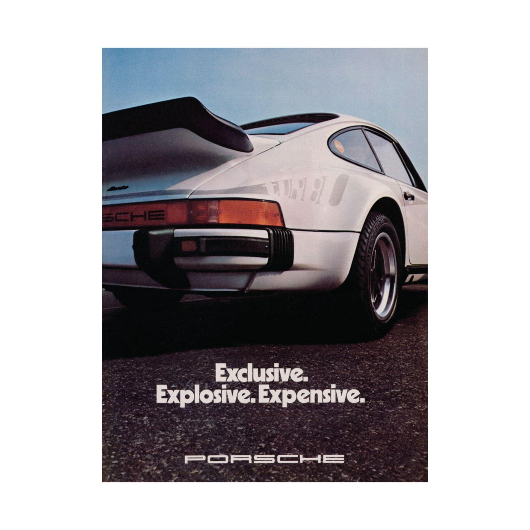 Vintage Porsche Ad Poster Porsche Car Enthusiast Poster Retro Car ...