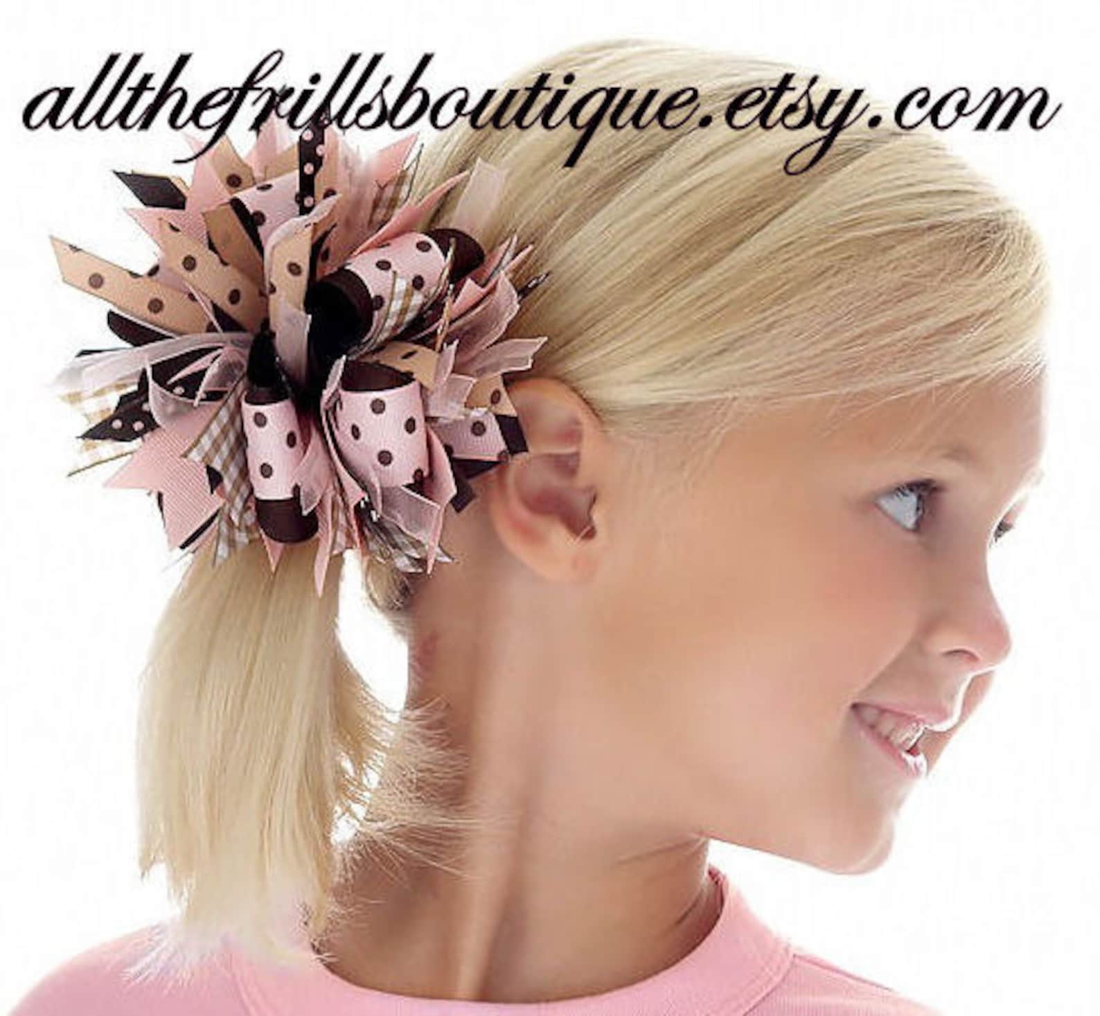 How to Make Funky Loopy Hair Bows .... Boutique Instructions Guide ...