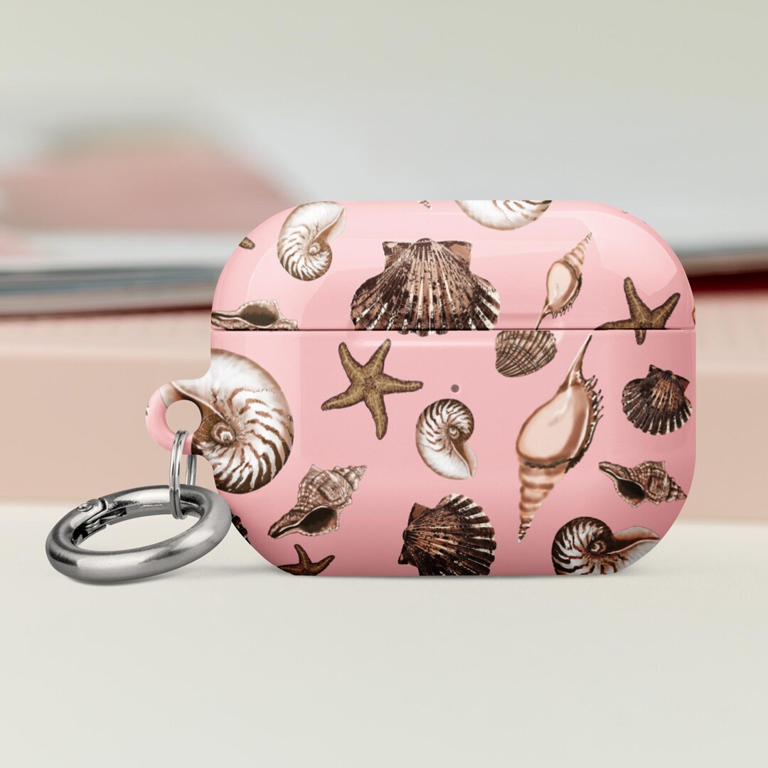 Coastal Nautical Airpods Case With Seashells Design - Etsy