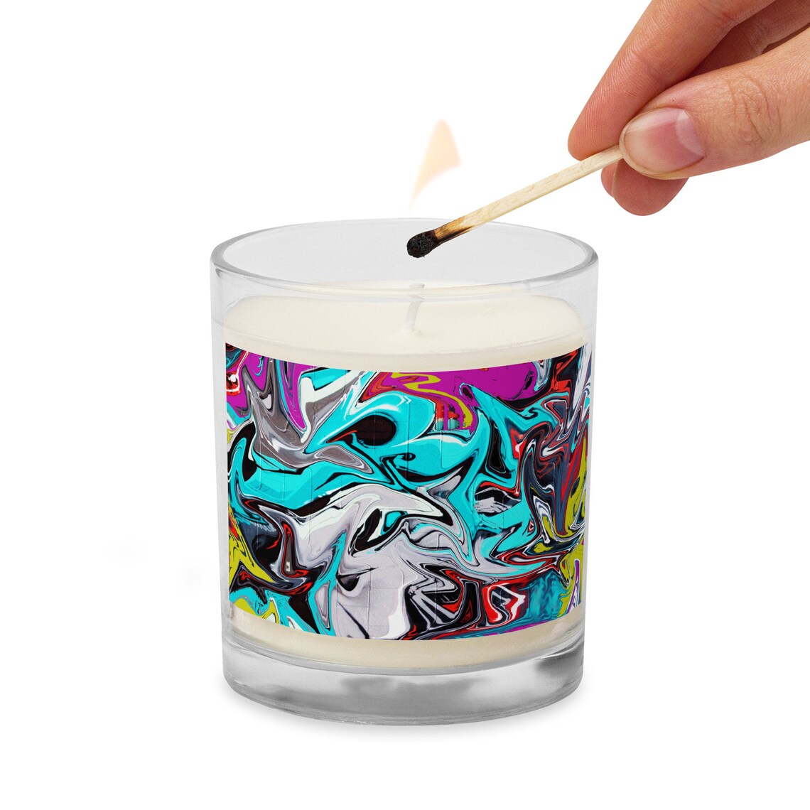 Graffiti Glass Jar Soy Wax Candle - Etsy