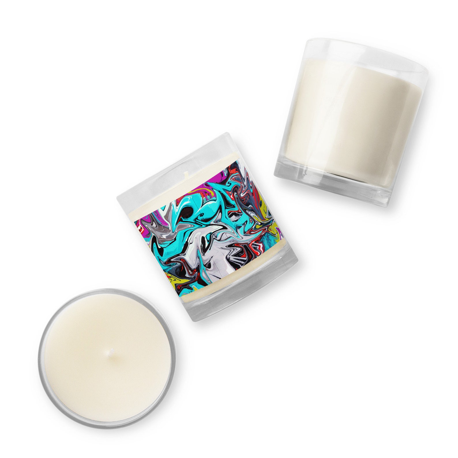 Graffiti Glass Jar Soy Wax Candle - Etsy