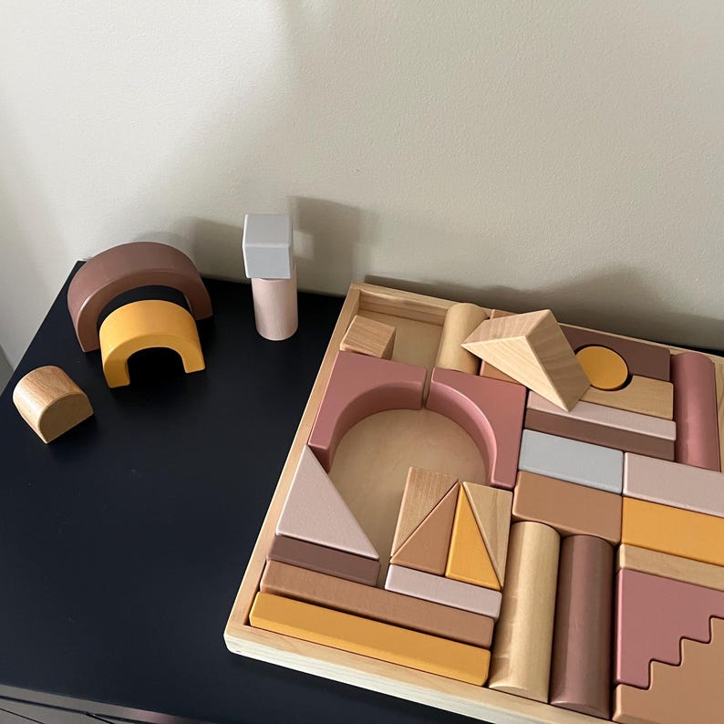 Wooden Blocks With Storage Box - Etsy