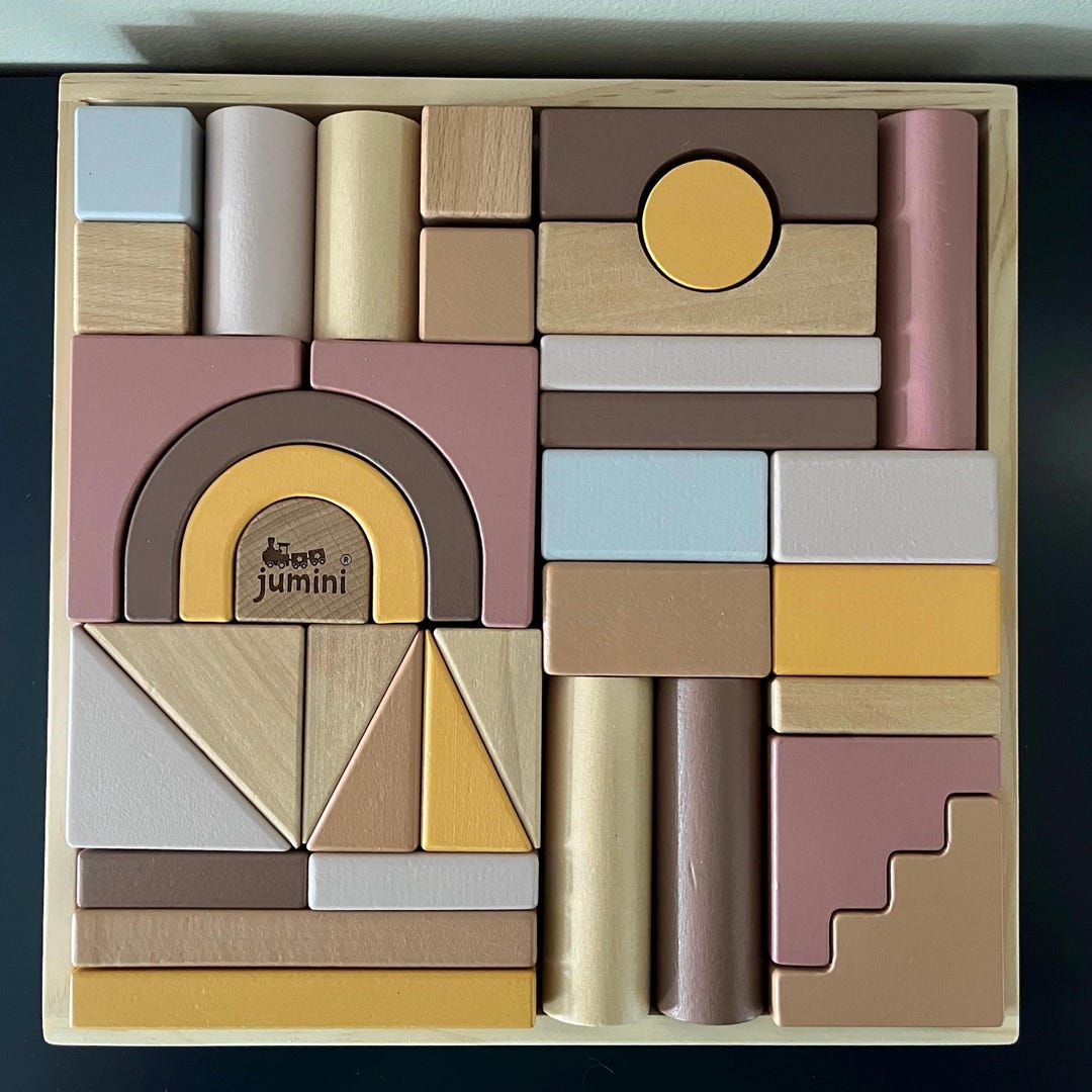 Wooden Blocks With Storage Box - Etsy