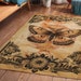 Black Gothic Victorian Area Rug, Dark Cottagecore Bedroom Floor Carpet ...