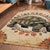 Black Gothic Victorian Area Rug, Dark Cottagecore Bedroom Floor Carpet ...