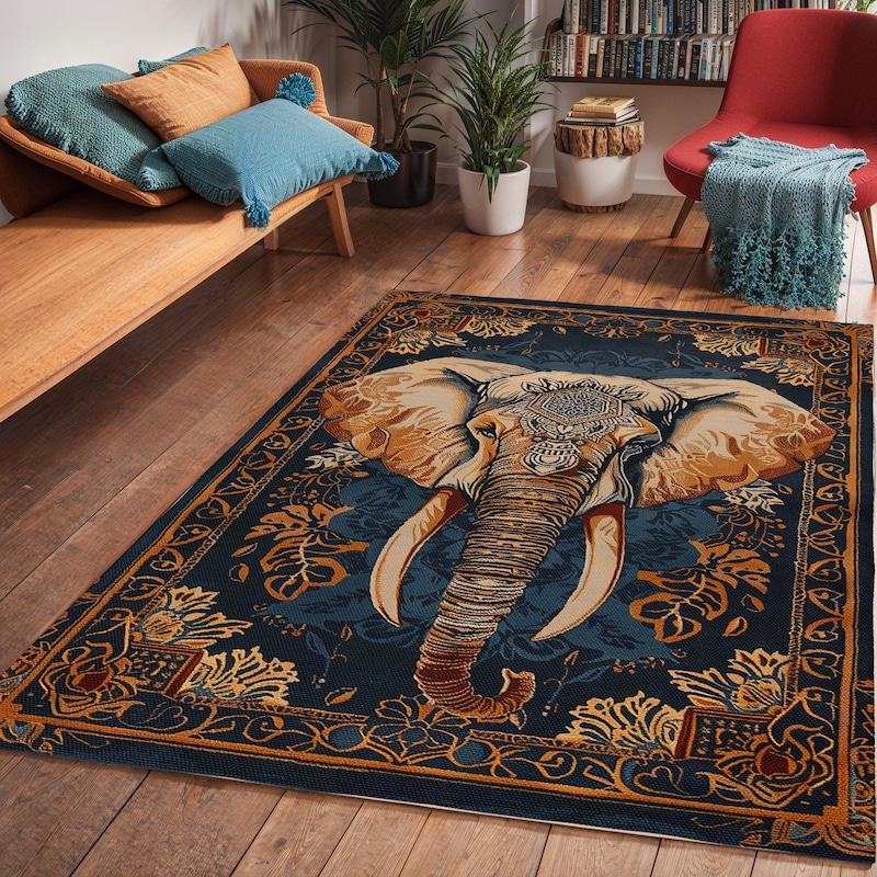 Elephant Rug - Etsy