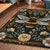 Black Gothic Victorian Area Rug, Dark Cottagecore Bedroom Floor Carpet ...