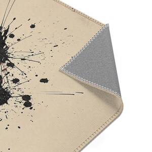 Aesthetic Paint Splatter Area Rug, Minimalist Living Room Floor Carpet ...