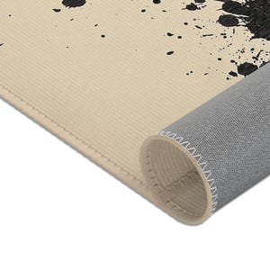 Aesthetic Paint Splatter Area Rug, Minimalist Living Room Floor Carpet ...