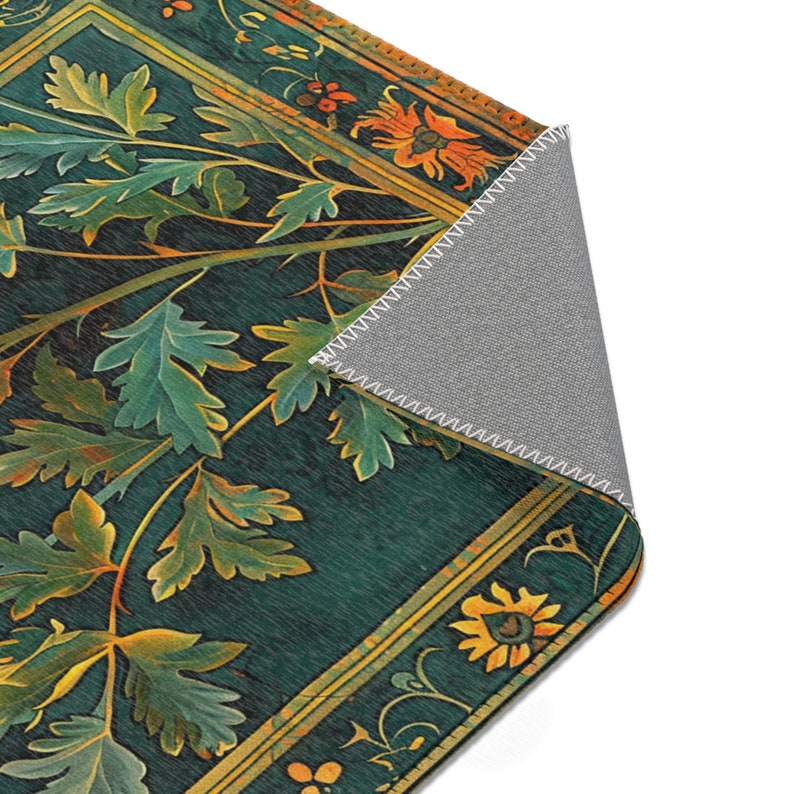 Yellow Buttercup Area Rug, Cottagecore Living Room Art Deco Rug ...