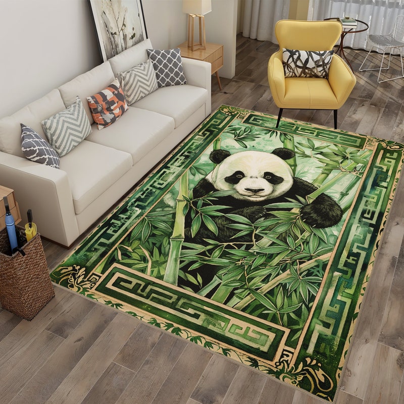Panda Floor Carpet - Etsy