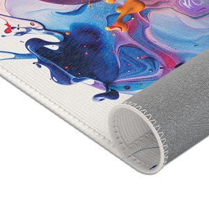 Paint Splash Area Rug, Modern Liquid Art Living Room Floor Carpet ...
