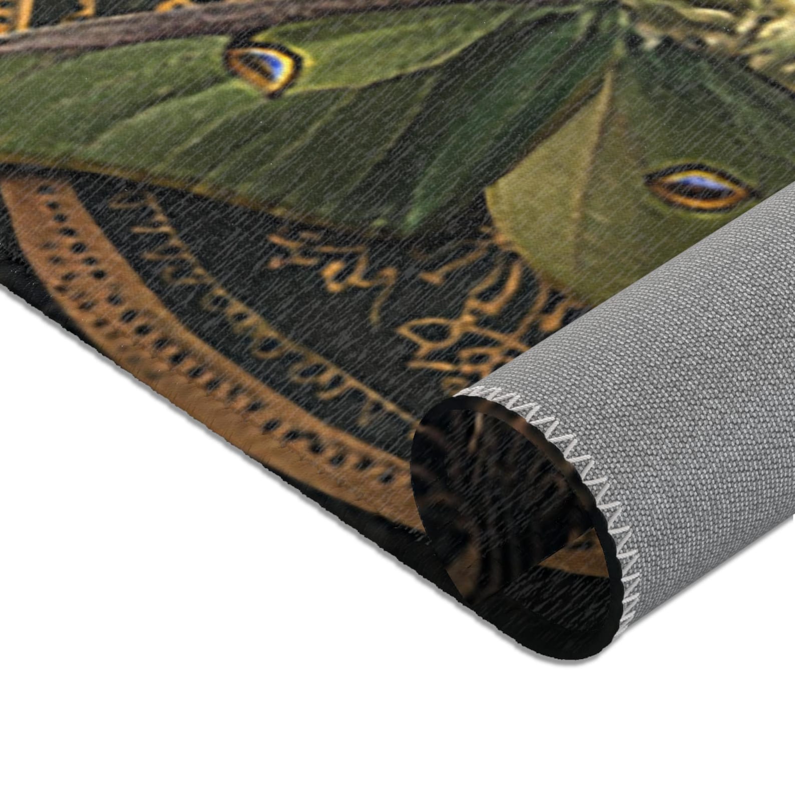 Mandala Moth Area Rug, Modern Classic Fusion Living Room Art Deco Rug ...