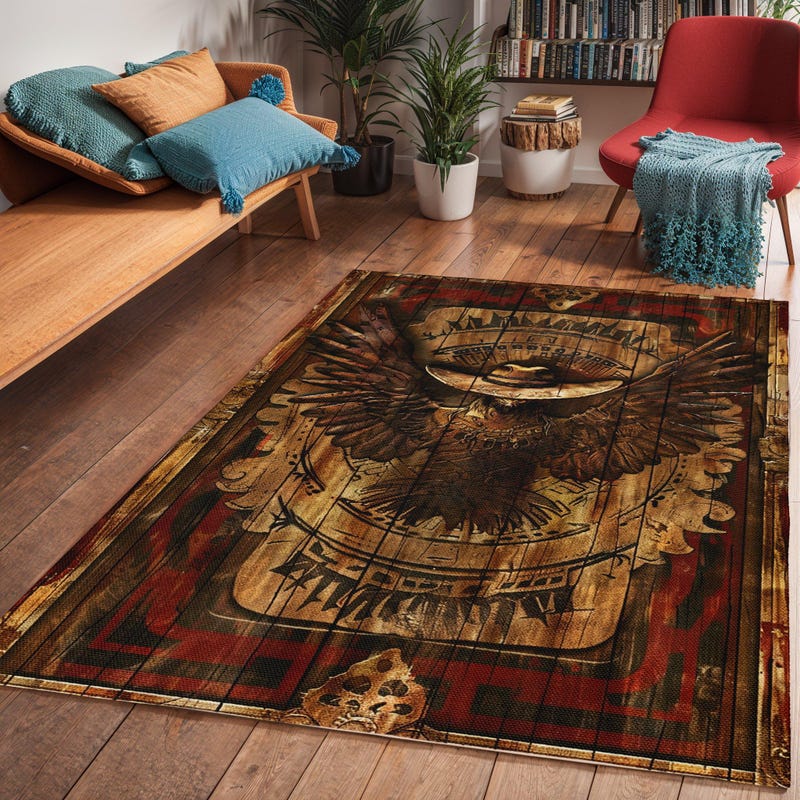Western Area Rug - Etsy